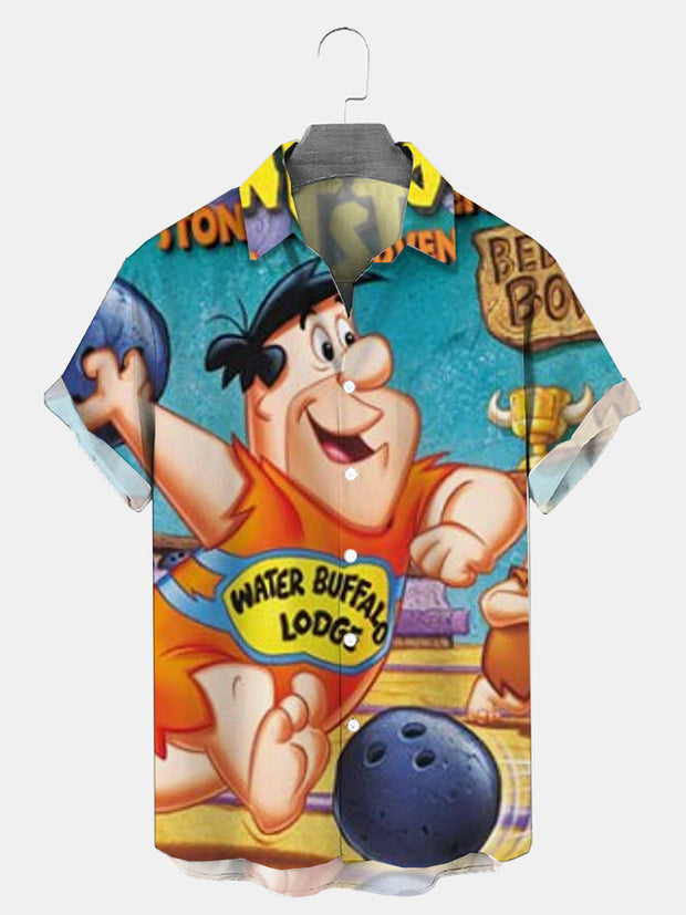 Fydude Flintstones Bowling Shirts