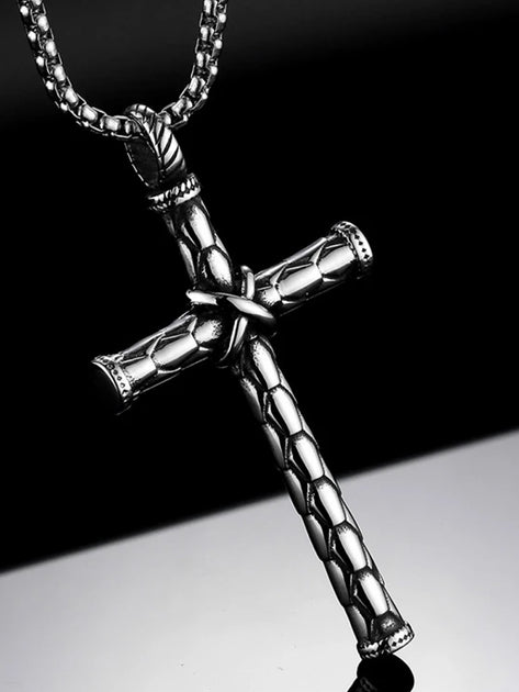Titanium Steel Cross Necklace – Fydude